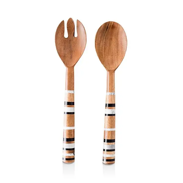 JULISKA Stonewood Salad Server Set - Stripe
