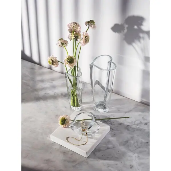 ORREFORS Heart Bud Vase