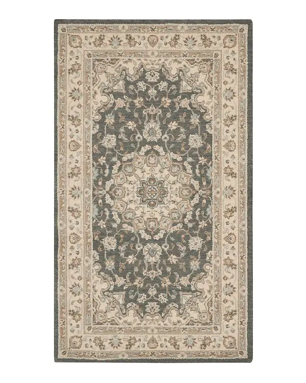 NOURISON HOME Living Treasures Li15 Area Rug, 2'6 X 4'3 - Gray/ivory