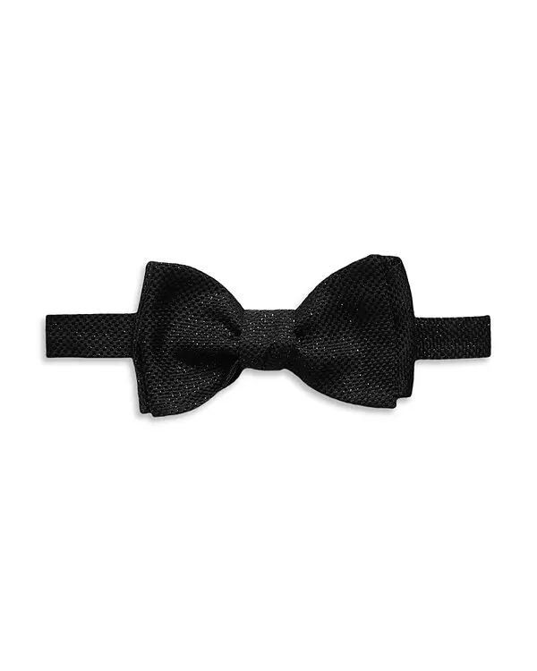 Eton Lurex Self-tied Bow Tie - Black