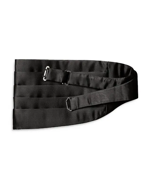 Eton Solid Silk Cummerbund - Black