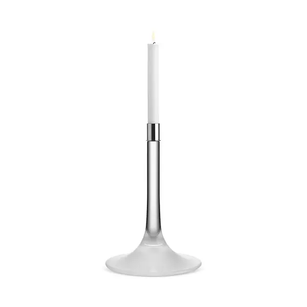 ORREFORS Cirrus Candlestick, Tall - Silver