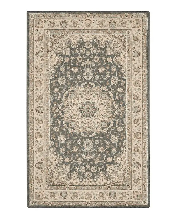 NOURISON HOME Living Treasures Li15 Area Rug, 3'6 X 5'6 - Gray/ivory