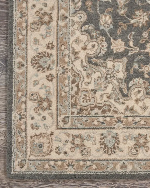NOURISON HOME Living Treasures Li15 Area Rug, 3'6 X 5'6 - Gray/ivory