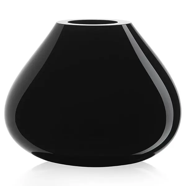 ORREFORS Ebon Vase, Medium - Black