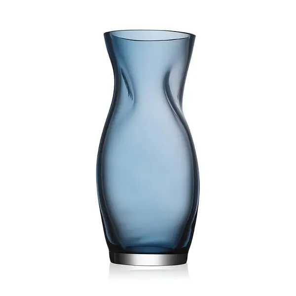 ORREFORS Squeeze Vase, Small - Blue