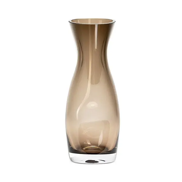 ORREFORS Squeeze Vase, Small - Smokey Brown