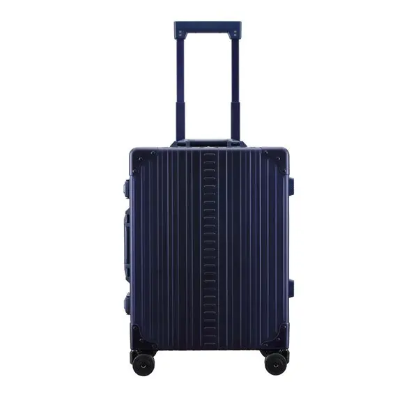 ALEON 21-inch Aluminum Carry-on Spinner Suitcase - Blue