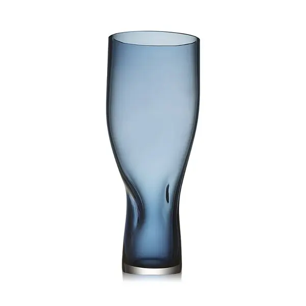 ORREFORS Squeeze Vase, Tall - Blue