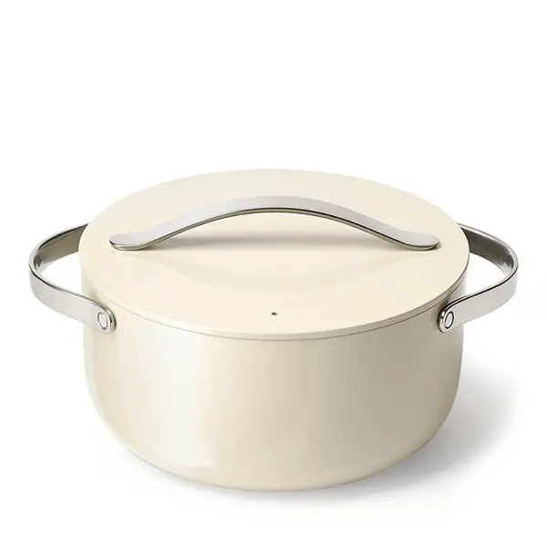 CARAWAY 6.5 Qt. Nonstick Dutch Oven & Lid - Cream