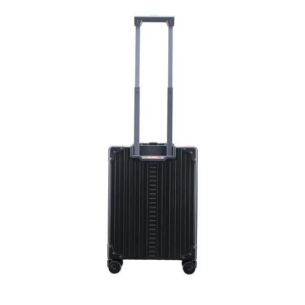 ALEON 21" Aluminum Vertical Spinner Carry On Suitcase - Black