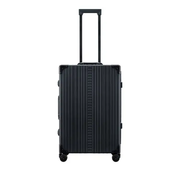 ALEON 26-inch Traveler Aluminum Spinner Suitcase - Black
