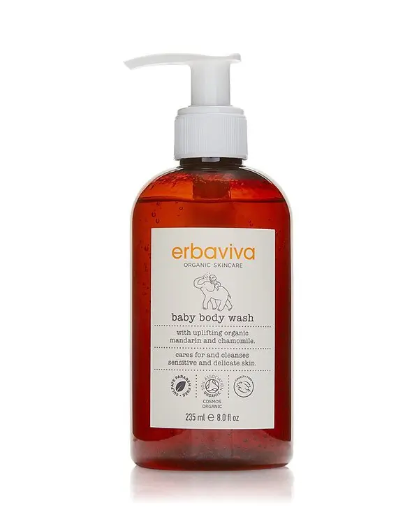 Erbaviva Baby Body Wash, 8 Oz - White