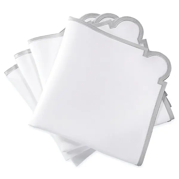MATOUK Mirasol Napkin 22 X 22, Set Of 4 - Silver