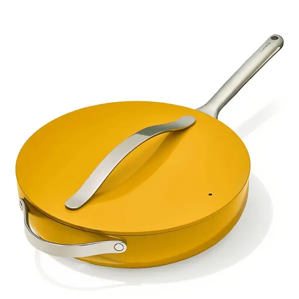 CARAWAY Non Toxic Ceramic Non Stick Saute Pan & Lid - Marigold
