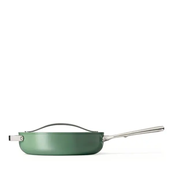 CARAWAY Non Toxic Ceramic Non Stick Saute Pan & Lid - Sage
