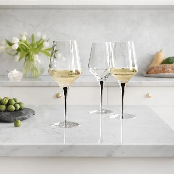 ORREFORS Metropol White Wine Glass, Set Of 2