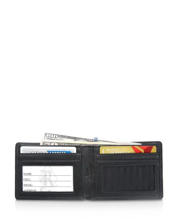 ROYCE NEW YORK Leather Rfid-blocking Bifold Wallet