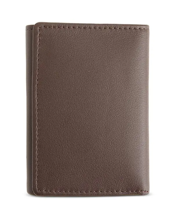 ROYCE NEW YORK Trifold Leather Wallet - Brown