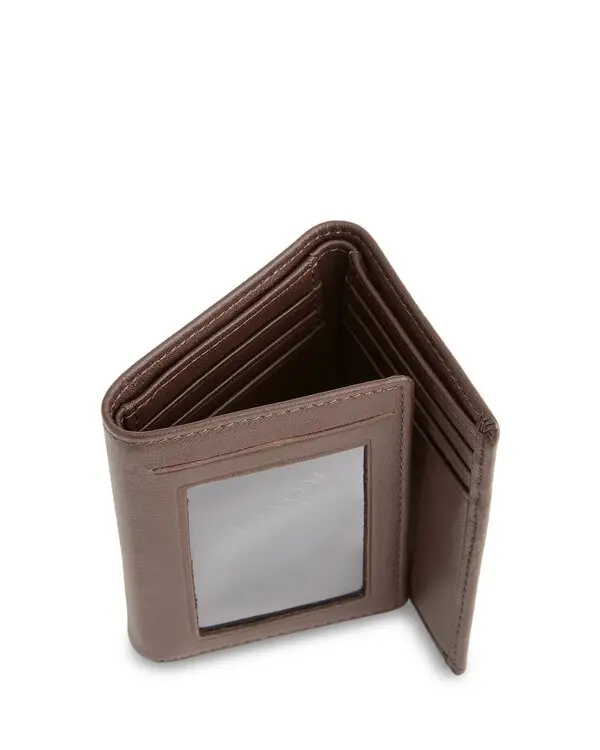ROYCE NEW YORK Trifold Leather Wallet - Brown