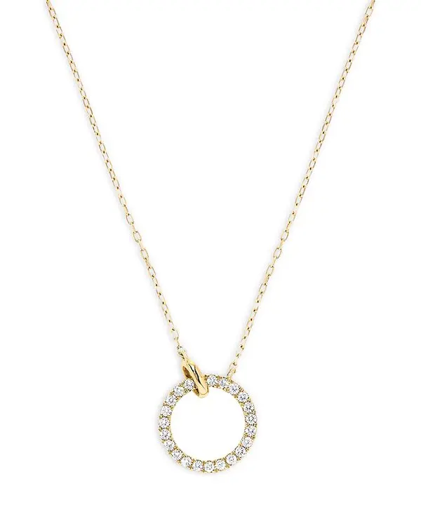 Bloomingdale'S Diamond Circle Pendant Necklace - Gold