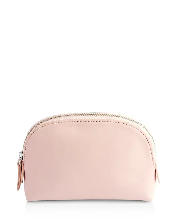 ROYCE NEW YORK Leather Cosmetics Case - Light Pink