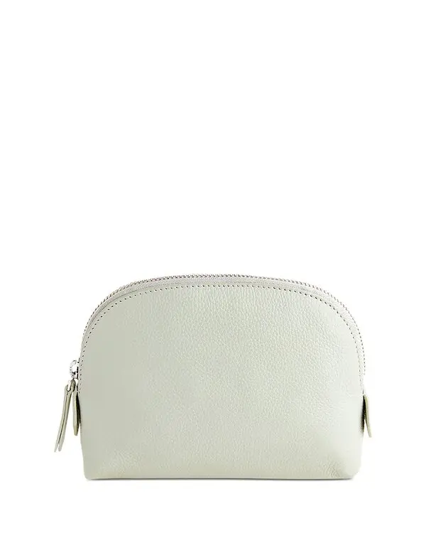ROYCE NEW YORK Leather Cosmetics Case - Sage Green