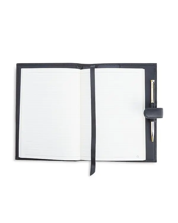 ROYCE NEW YORK Leather Executive Journal - Black