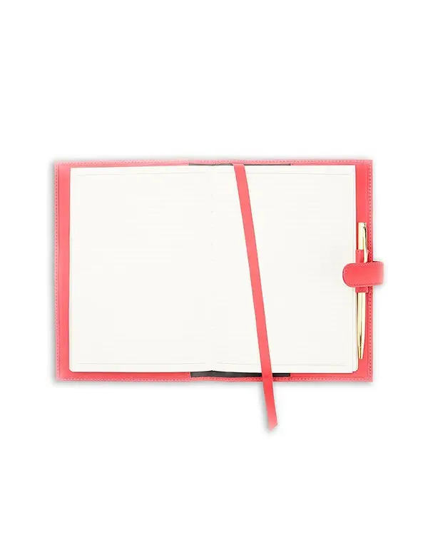 ROYCE NEW YORK Leather Executive Journal - Magenta