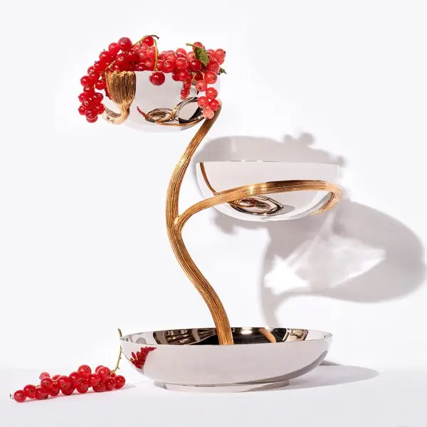 L'Objet Deco Leaves Three Tier Large Server