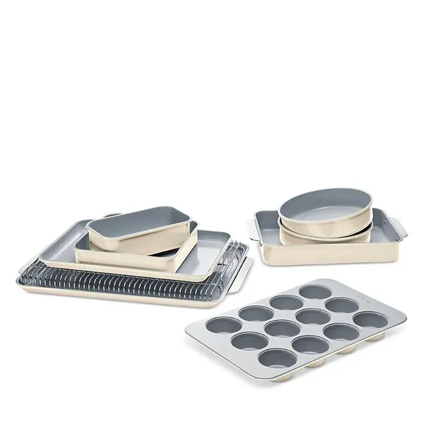 CARAWAY 11-piece Mega Nonstick Baking Set - Cream