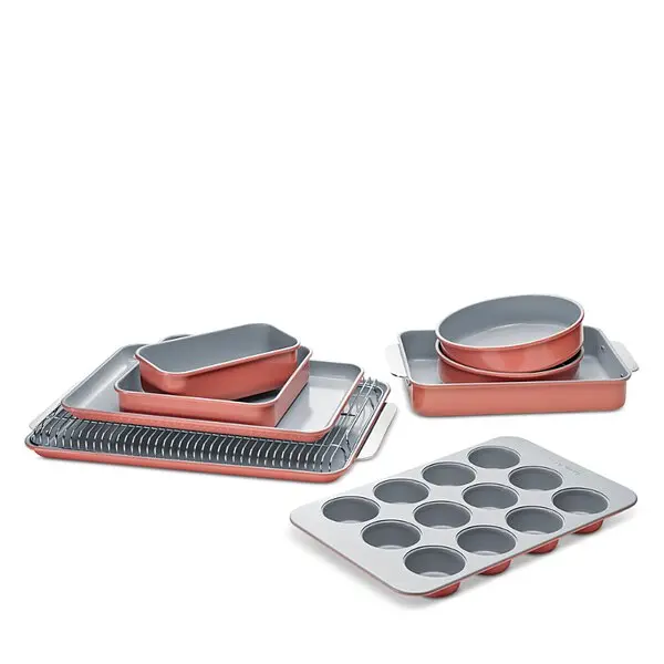 CARAWAY 11-piece Mega Nonstick Baking Set - Perracotta