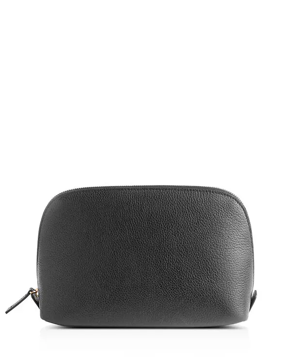 ROYCE NEW YORK Leather Cosmetic Case - Black