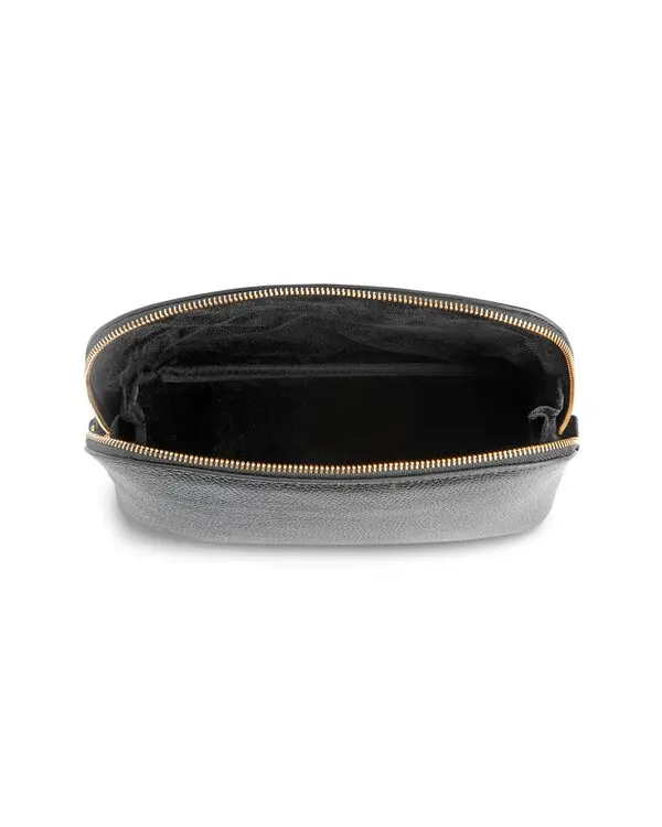 ROYCE NEW YORK Leather Cosmetic Case - Black
