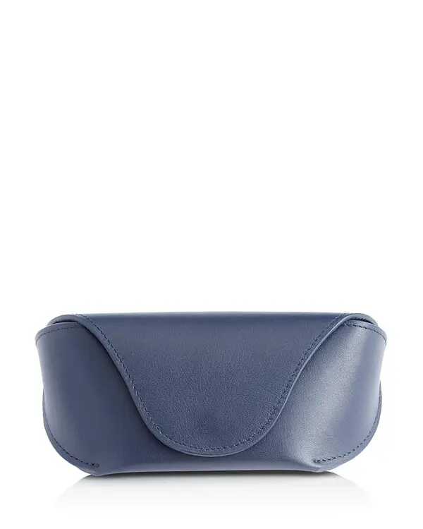 ROYCE NEW YORK Leather Glasses Carrying Case - Blue