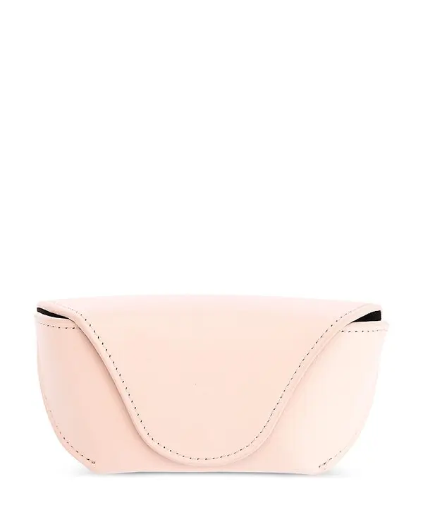 ROYCE NEW YORK Leather Glasses Carrying Case - Light Pink