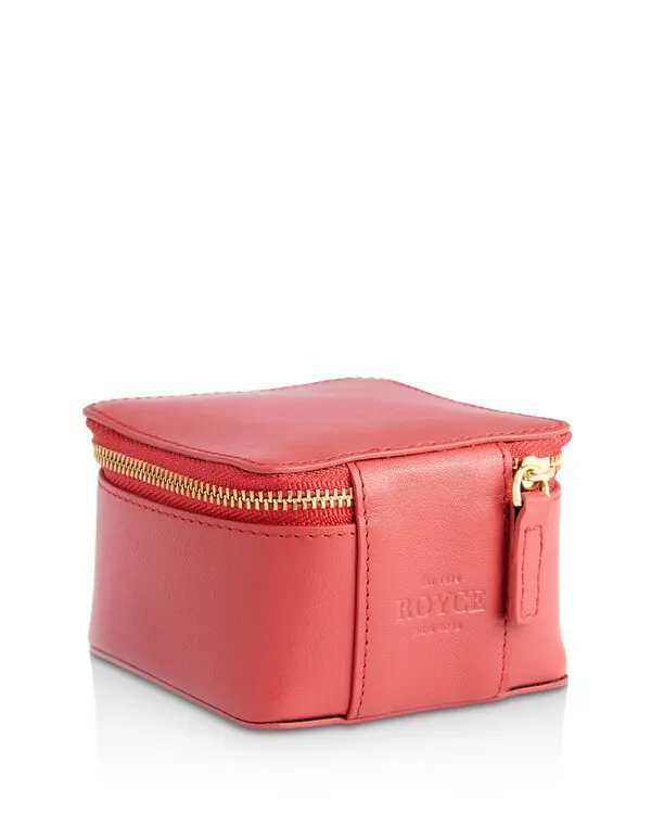 ROYCE NEW YORK Leather Trinket Case - Red