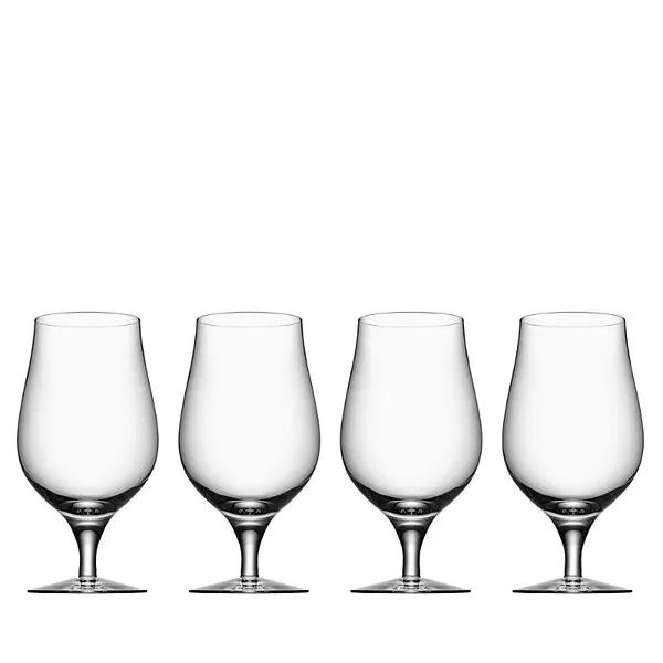 ORREFORS Beer Collection Taster Glass, Set Of 4 - Clear