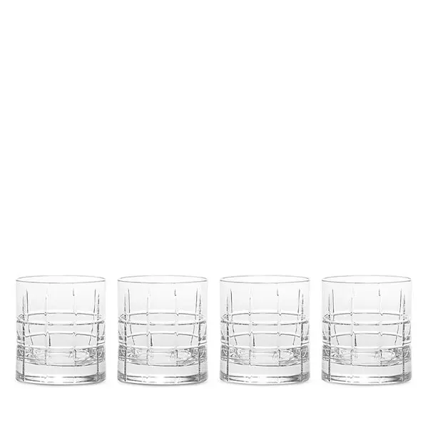 ORREFORS Street Old Fashioned Glass, Set Of 4 - Clear