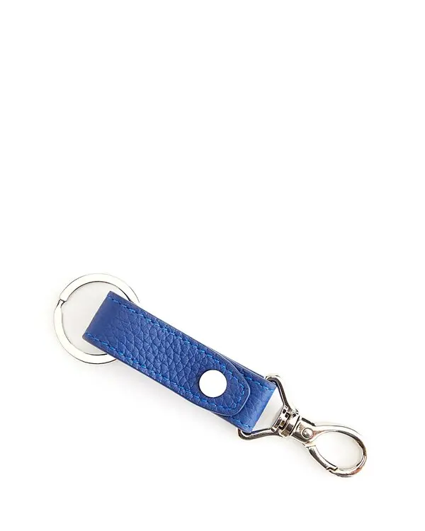 ROYCE NEW YORK Leather Valet Key Chain - Cobalt Blue