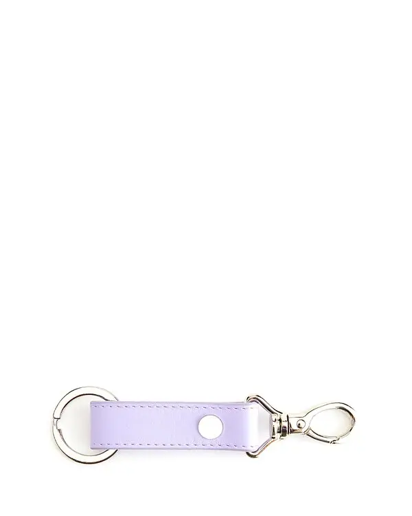 ROYCE NEW YORK Leather Valet Key Chain - Lavender