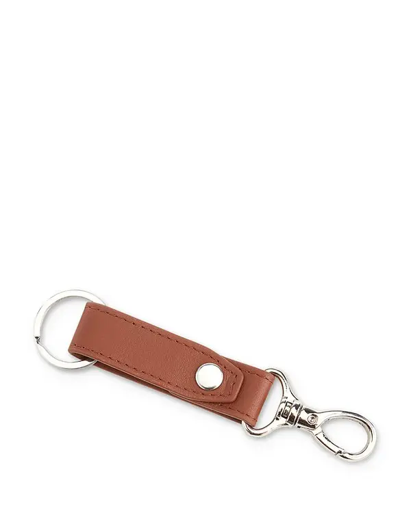 ROYCE NEW YORK Leather Valet Key Chain - Tan