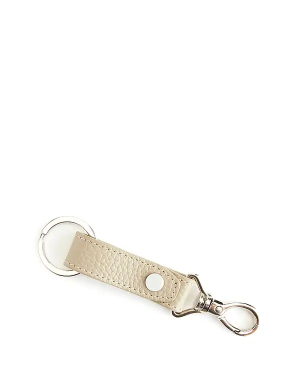 ROYCE NEW YORK Leather Valet Key Chain - Taupe