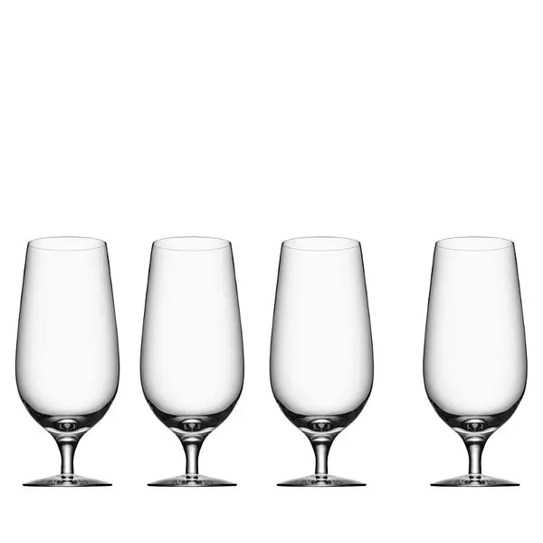 ORREFORS Beer Collection Lager Glass, Set Of 4 - Clear