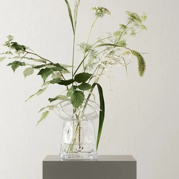 ORREFORS Bloom Vase, High - No Color