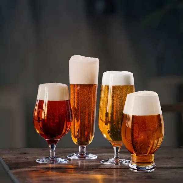 ORREFORS Beer Collection Pilsner Glass, Set Of 4