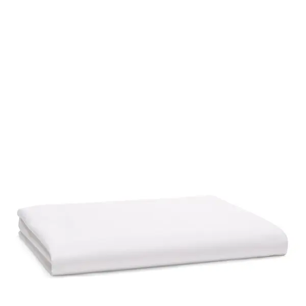 HUDSON PARK COLLECTION Hudson Park Italian Percale Stitch King Fitted Sheet Exclusive - White
