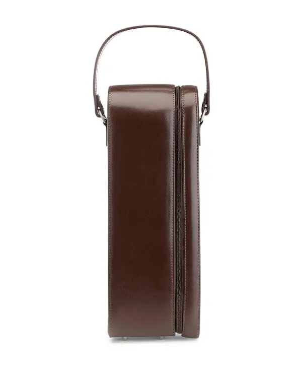 ROYCE NEW YORK Leather Wine Carrying Case