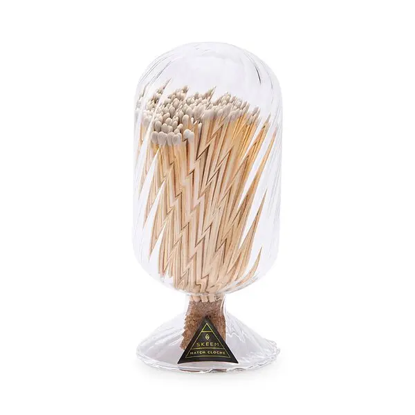 SKEEM Helix Match Cloche & Matches - White