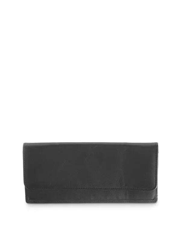 ROYCE NEW YORK Leather Rfid Blocking Clutch Wallet - Light Pink